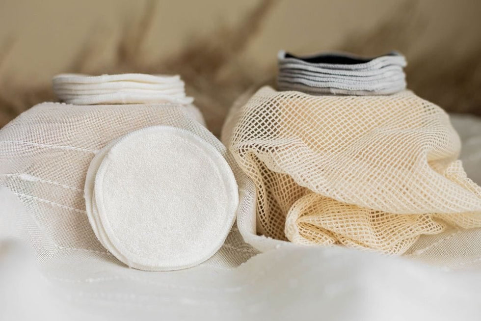 Reusable Facial Rounds with Wash Bag – The Waste Less Shop